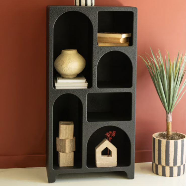 Textured Black Cubby Cabinet – Bloom Boutiques