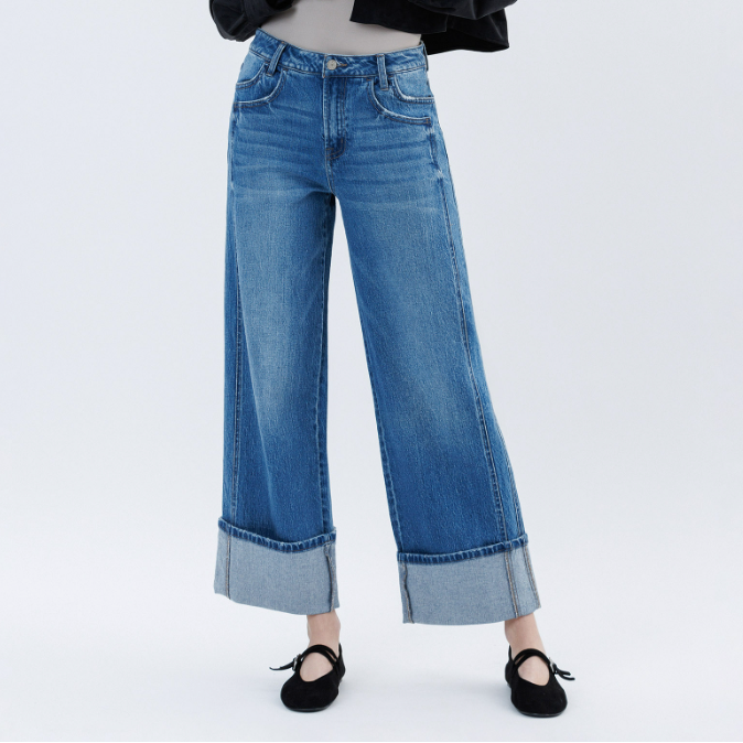 Verity Cuffed Baggy Jeans – Bloom Boutiques